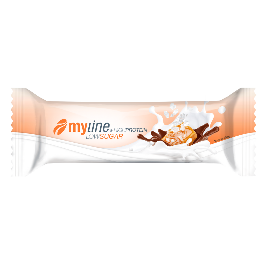 Riegel Salted Caramel - MHD 09.03.2026 – myline Deutschland GmbH